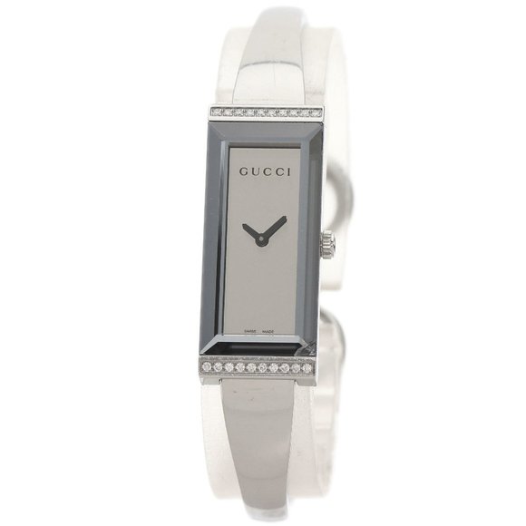 Gucci | Accessories | Gucci Stainless Steel Diamond Bezel Watch 275 ...